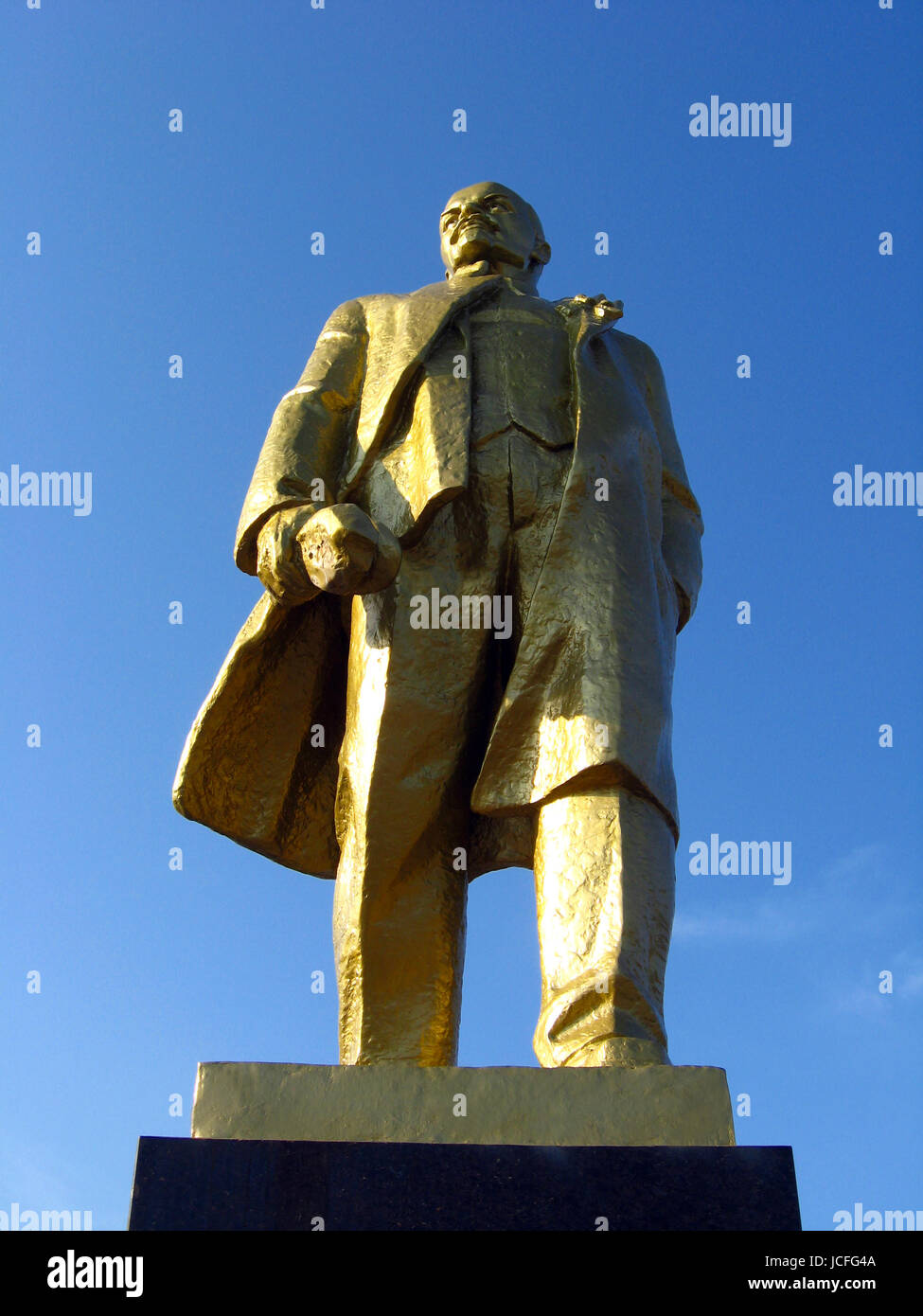 big and light monument to the leader of world proletariat Lenin Stock ...