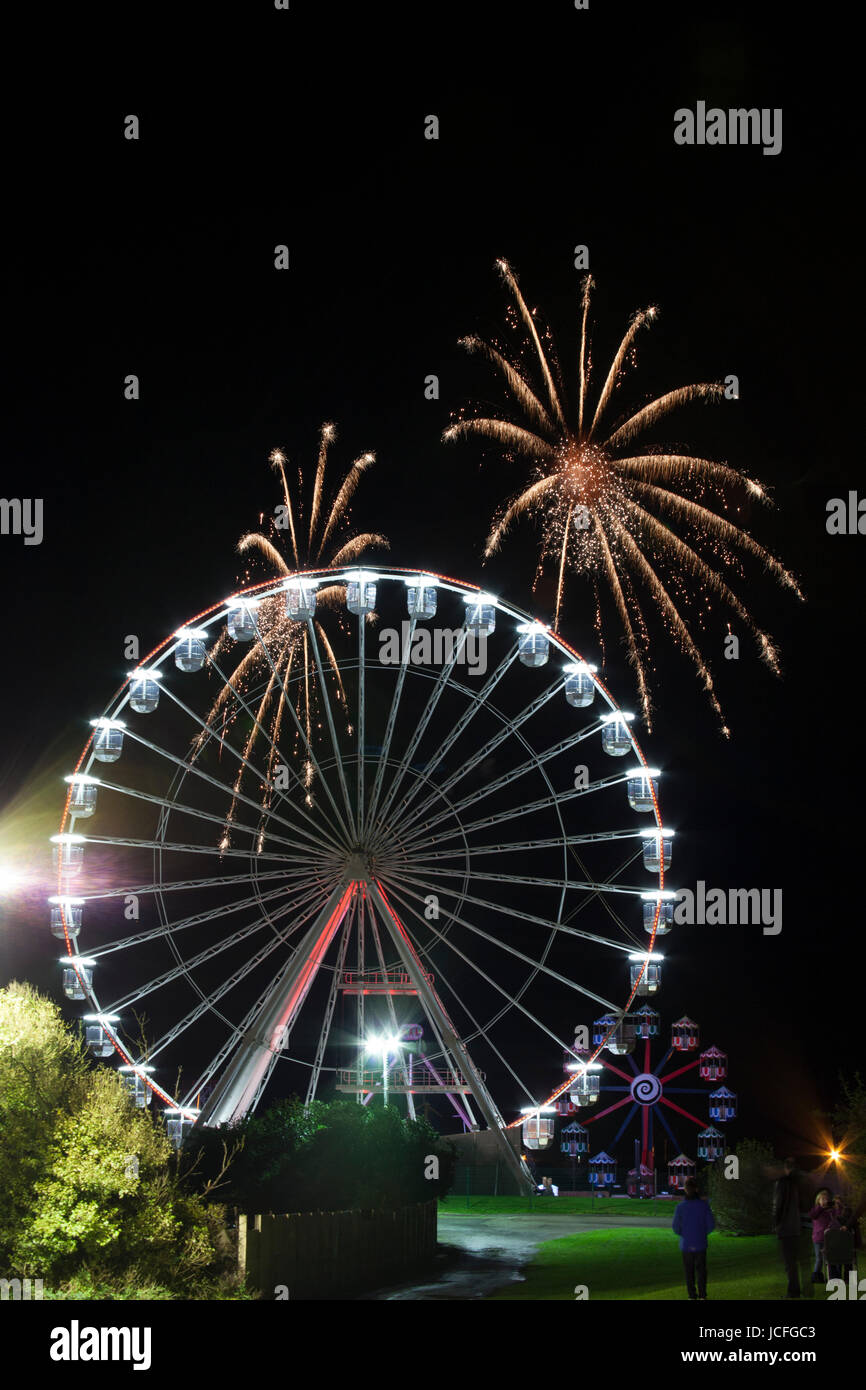 Funfairs, rides, and amusement parks. Big wheel, ferris wheel, seaside ...