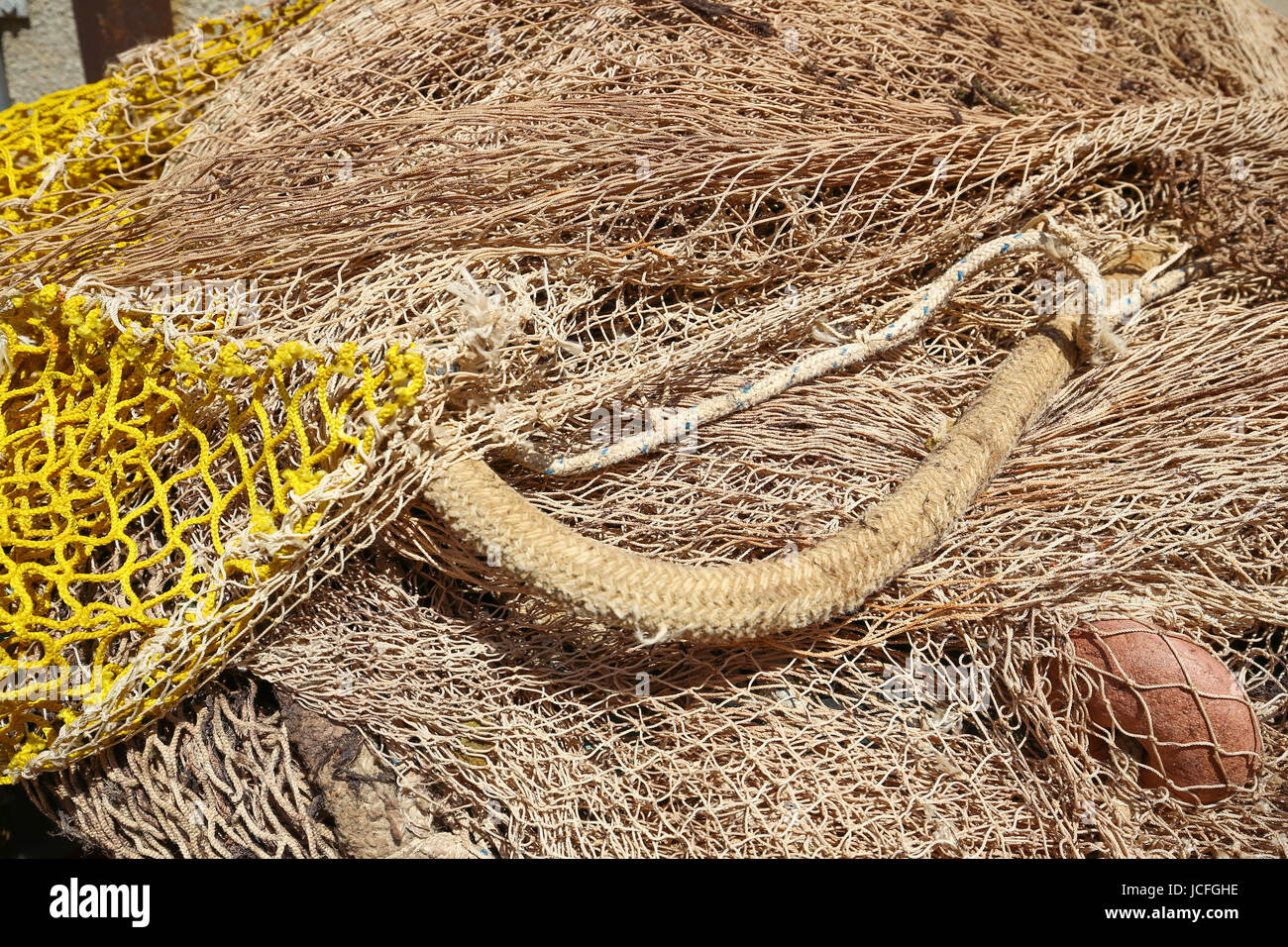 View of the fishing nets Stock Photo - Alamy