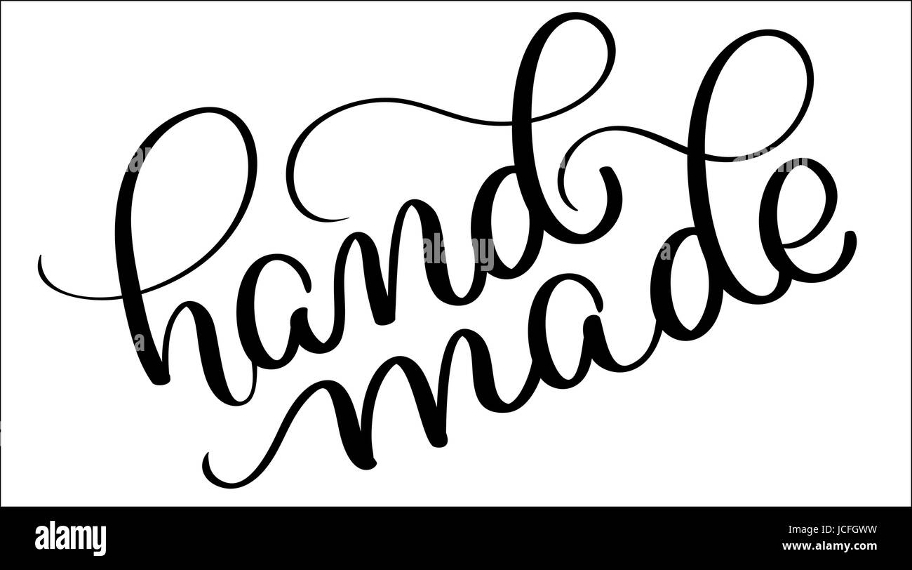 hand made vector vintage text. Calligraphy lettering illustration EPS10 ...