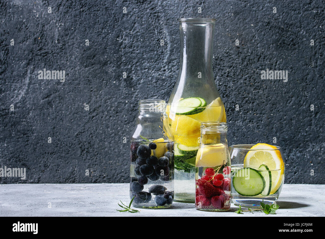 Citrus cucumber sassy water Stock Photo - Alamy