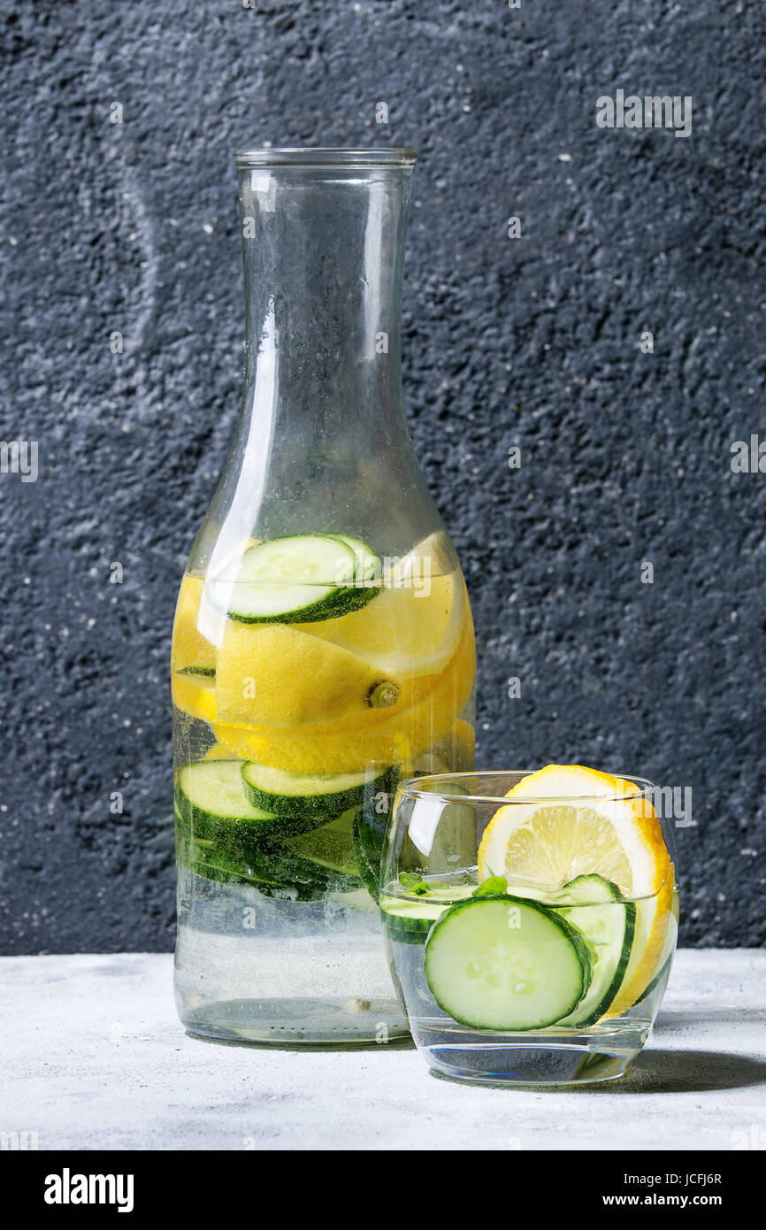 Citrus cucumber sassy water Stock Photo - Alamy