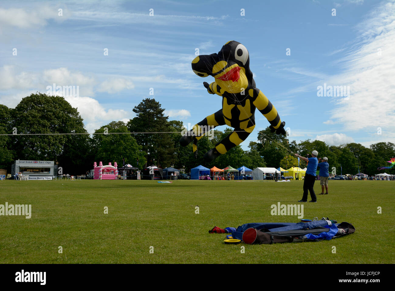 Scenes of kite flying from the annual Kite Festival in Russell Park ...