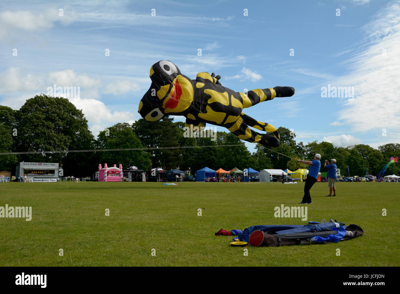 Scenes of kite flying from the annual Kite Festival in Russell Park ...