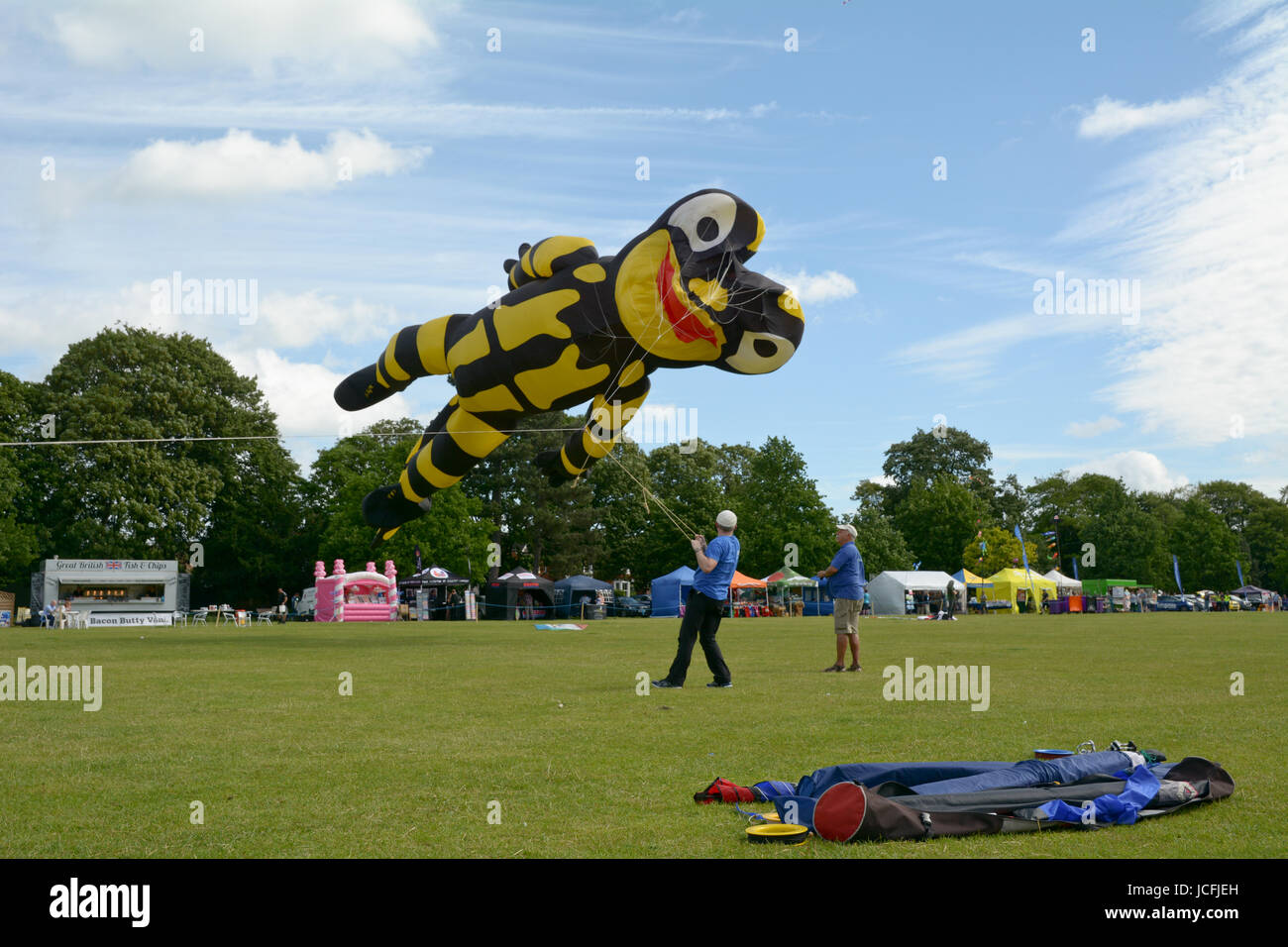 Scenes of kite flying from the annual Kite Festival in Russell Park ...