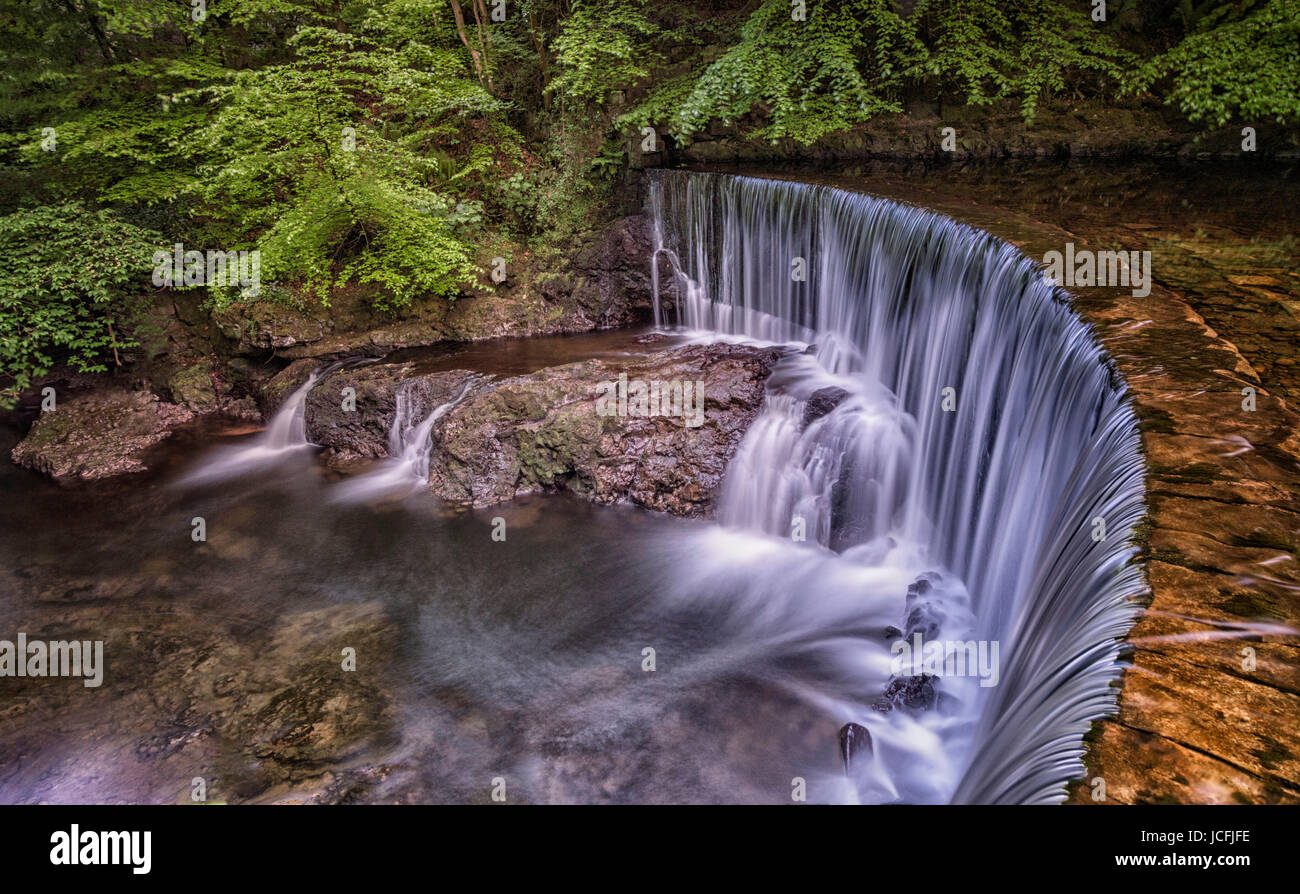 River Calder Waterfall Stock Photo - Alamy