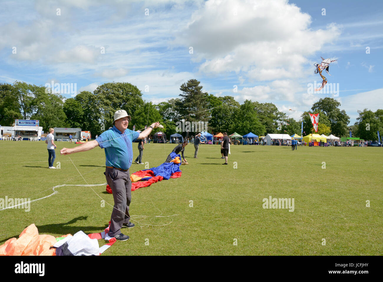 Scenes of kite flying from the annual Kite Festival in Russell Park ...