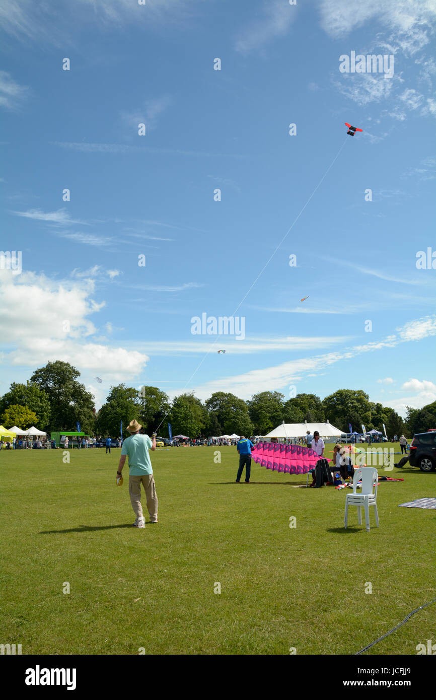 Scenes of kite flying from the annual Kite Festival in Russell Park ...