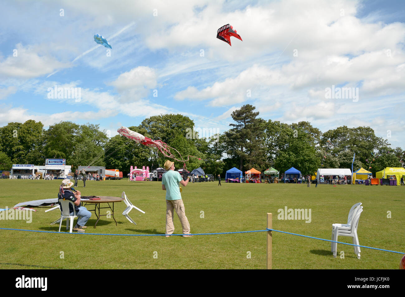 Scenes of kite flying from the annual Kite Festival in Russell Park ...