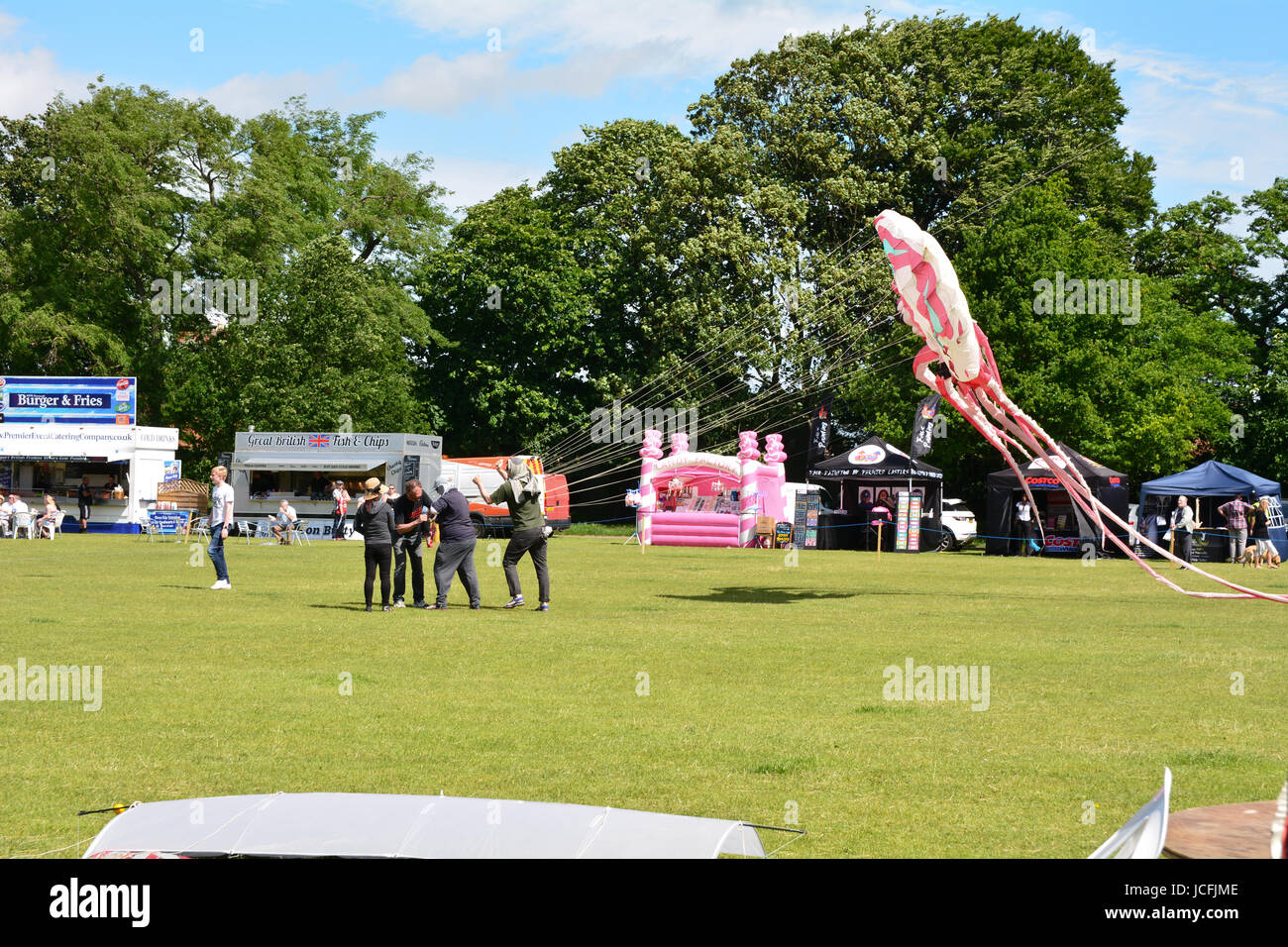 Scenes of kite flying from the annual Kite Festival in Russell Park ...