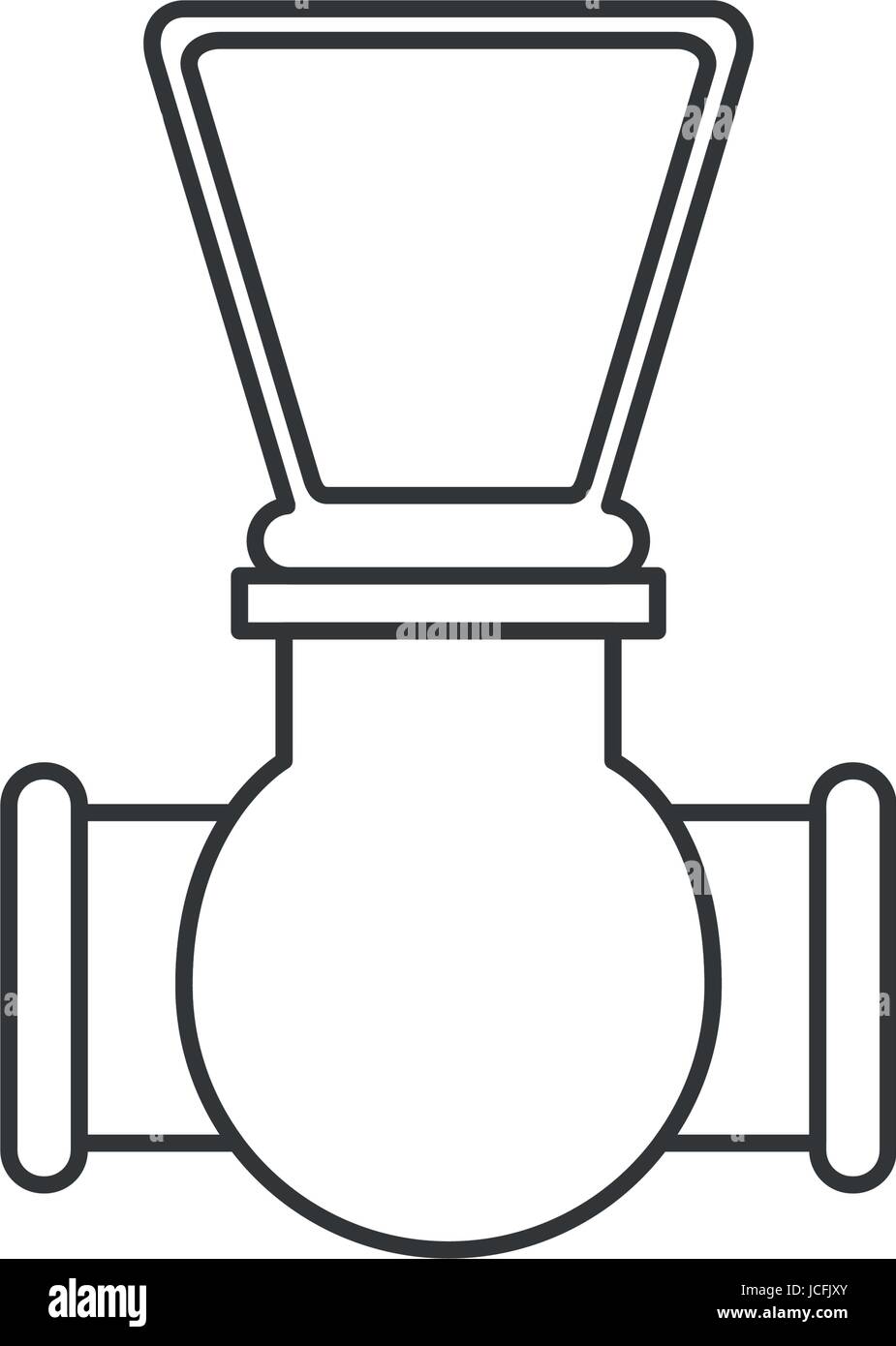 monochrome silhouette of stopcock icon Stock Vector Image & Art - Alamy