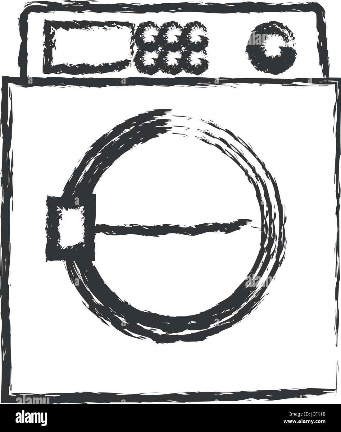 monochrome blurred silhouette of wash machine Stock Vector Image & Art ...