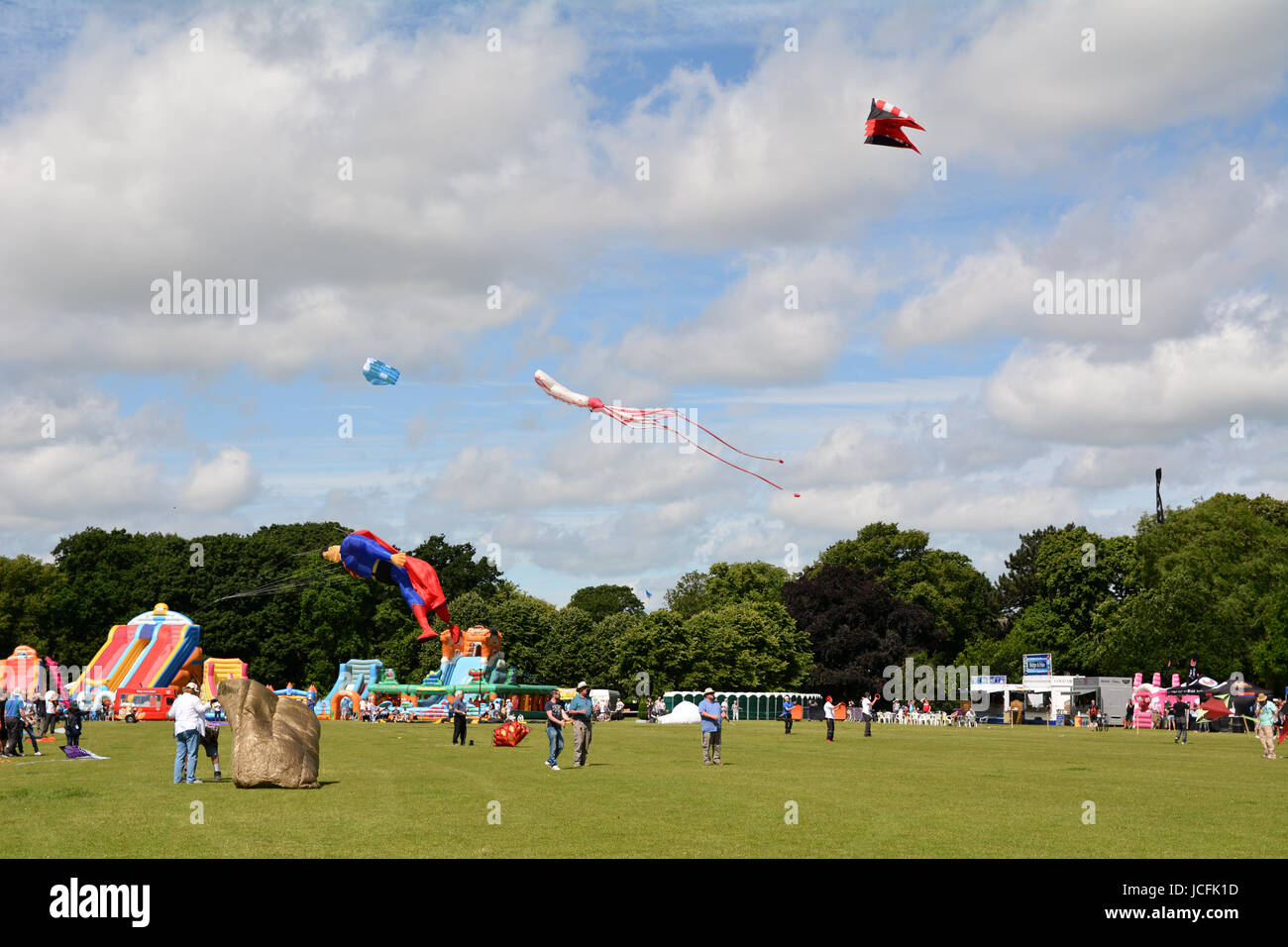 Scenes of kite flying from the annual Kite Festival in Russell Park ...