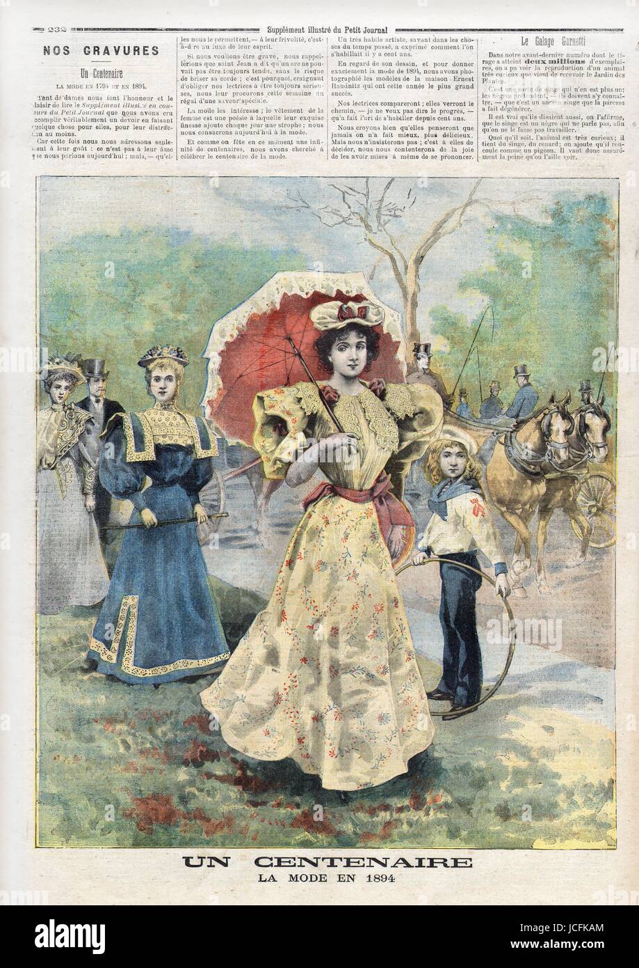 Newspaper (illustrated supplement) of Monday 16th July 1894. N°191 ...