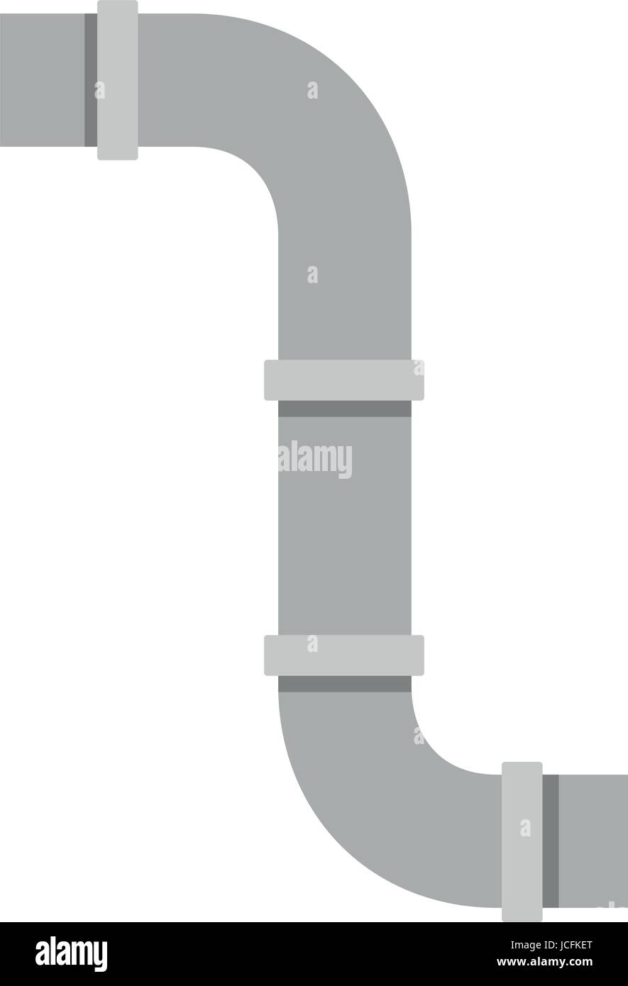 white background with color silhouette of drain pipe Stock Vector Image ...