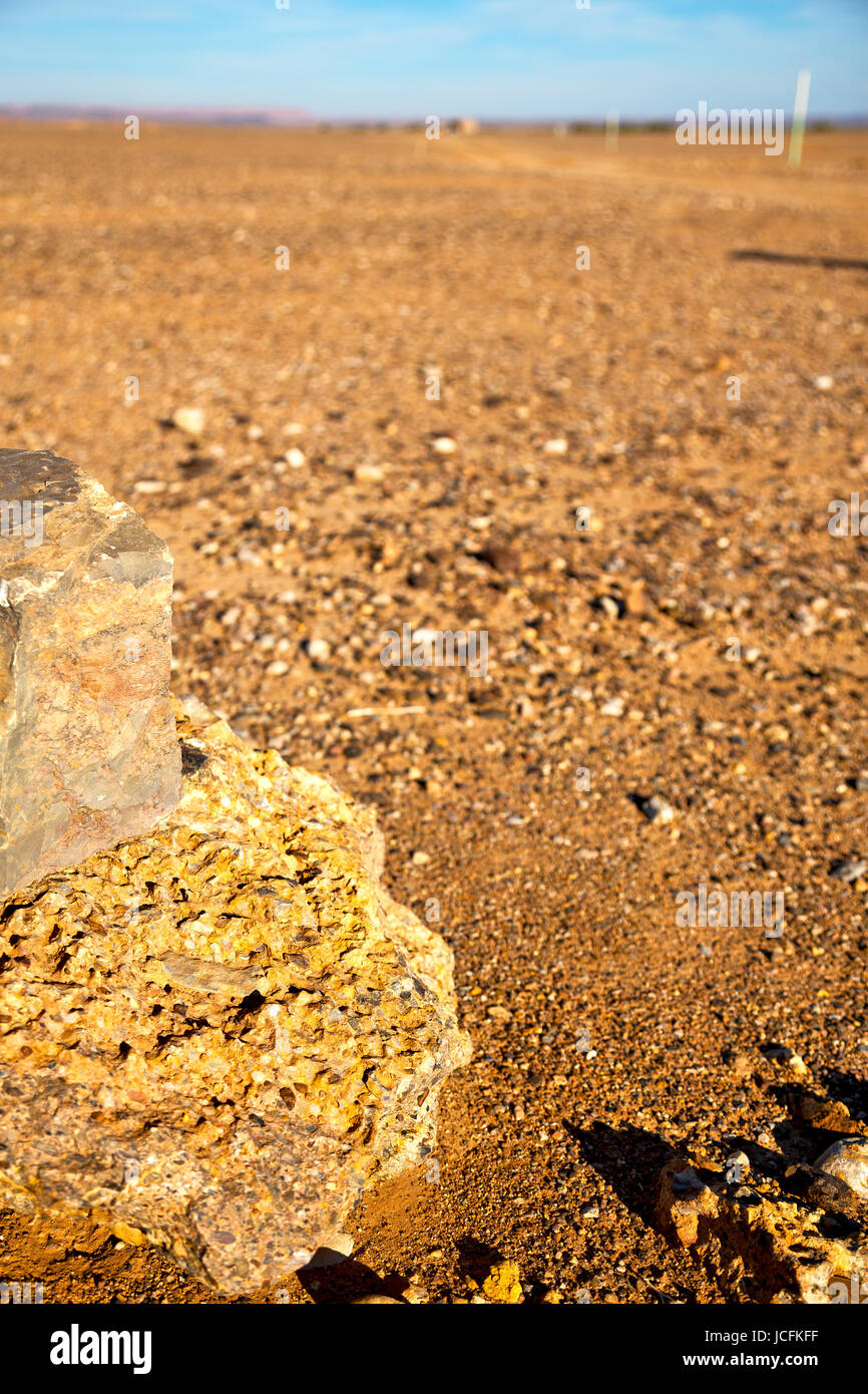 in valley morocco africa the atlas dry mountain ground isolated hill ...