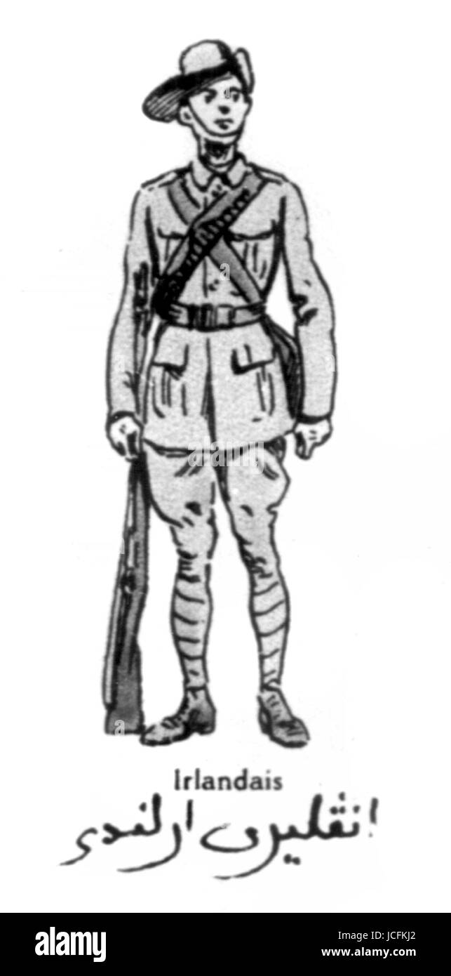 Allied armies : Irish Soldier World War I Stock Photo - Alamy