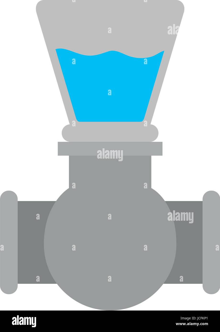 white background with color silhouette of stopcock icon Stock Vector ...