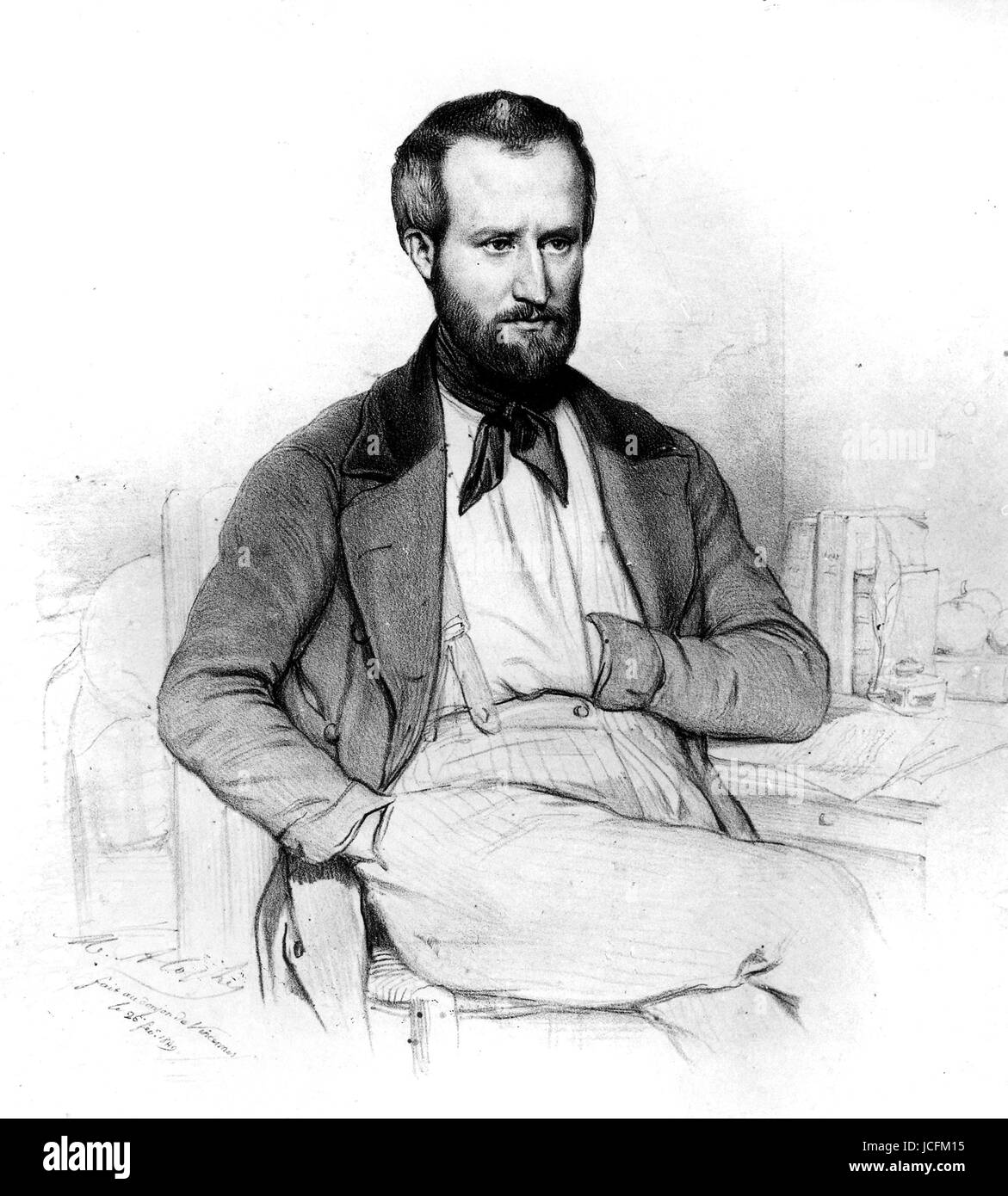 Portrait of Louis-Auguste Blanqui, French socialist and political ...