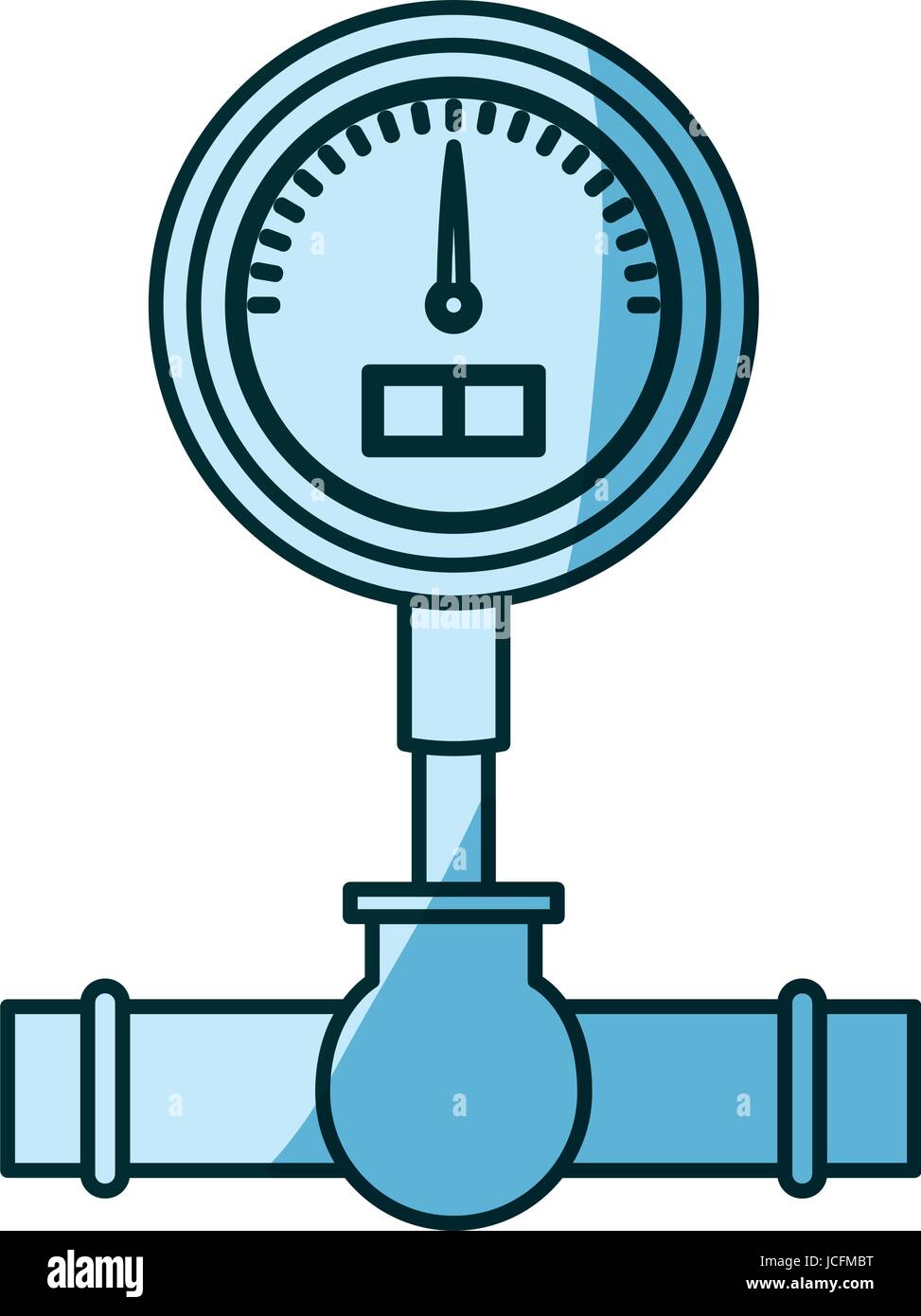 blue shading silhouette of water meter Stock Vector Image & Art - Alamy