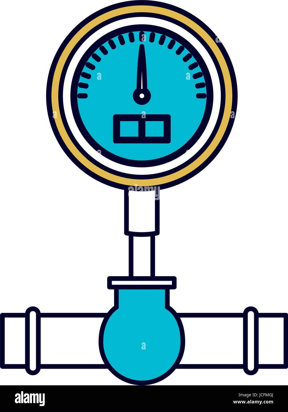 color sections silhouette of water meter Stock Vector Image & Art - Alamy