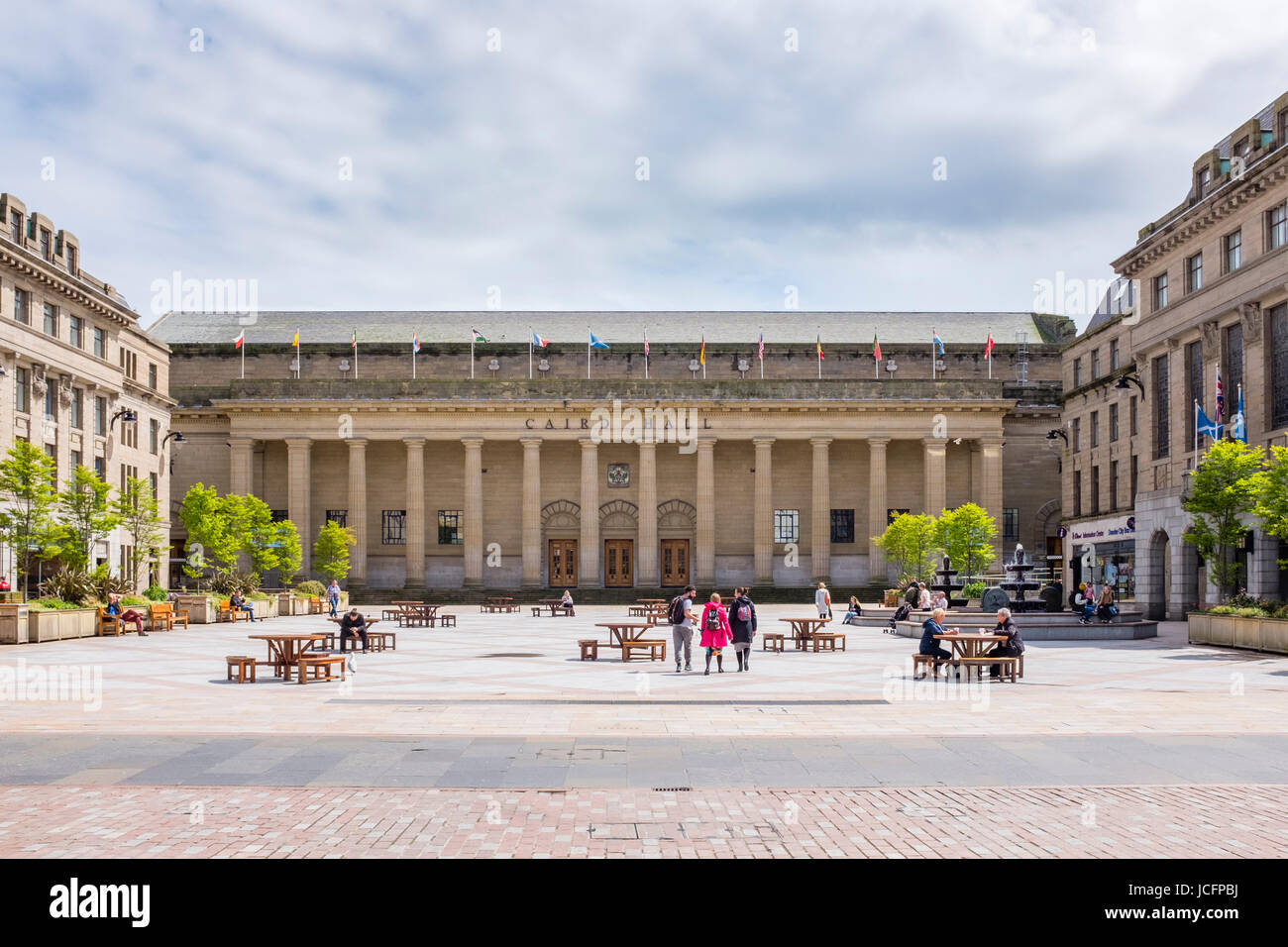 Exterior view of Caird Hall in Dundee, Scotland, United kingdom Stock ...