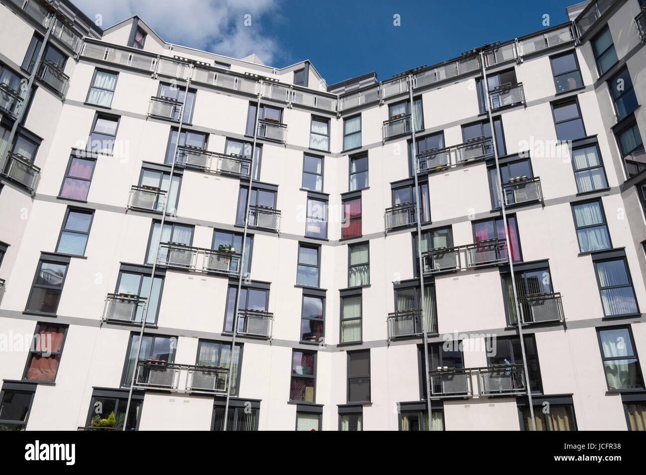 Exterior of Wharton Square new affordable housing in Edinburgh ...