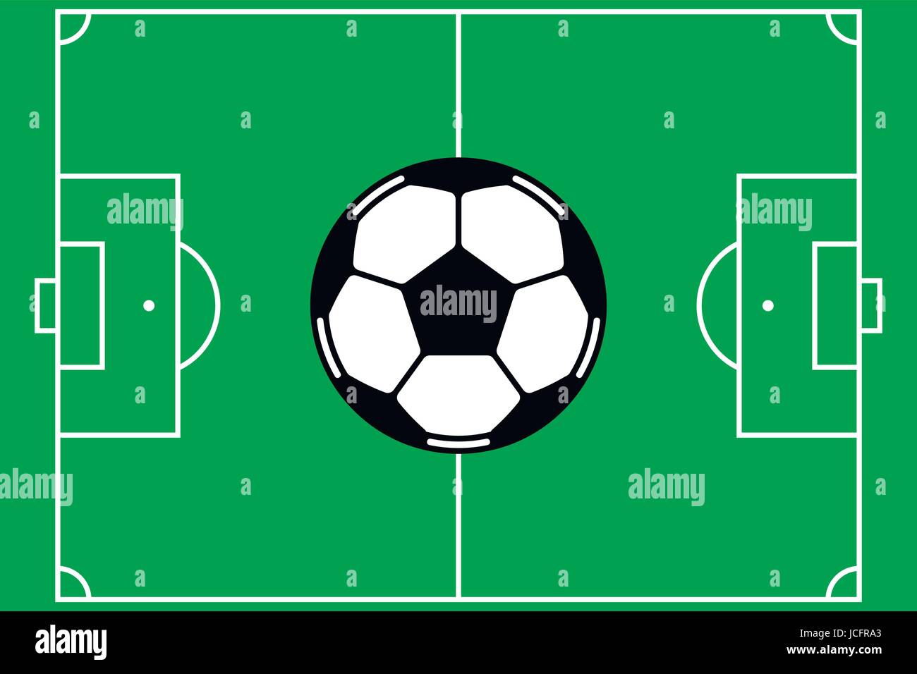 Soccer field or football field. Vector illustration Stock Vector Image ...