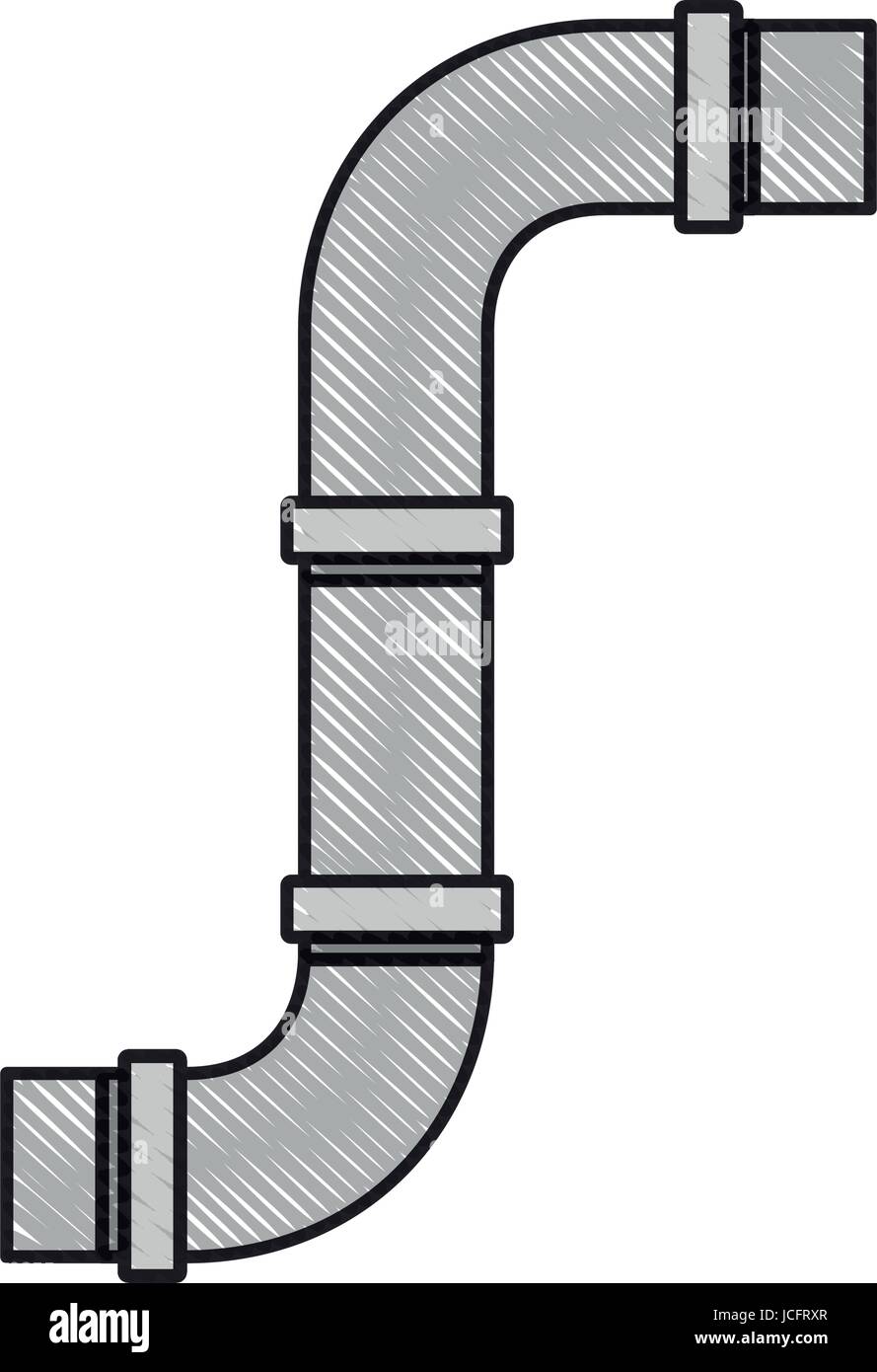 color crayon silhouette of drain pipe Stock Vector Image & Art - Alamy