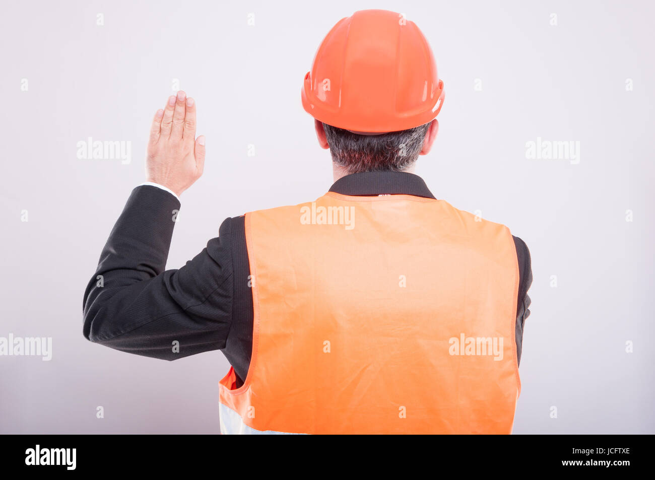 Engineer wearing hardhat making hi-res stock photography and images - Alamy
