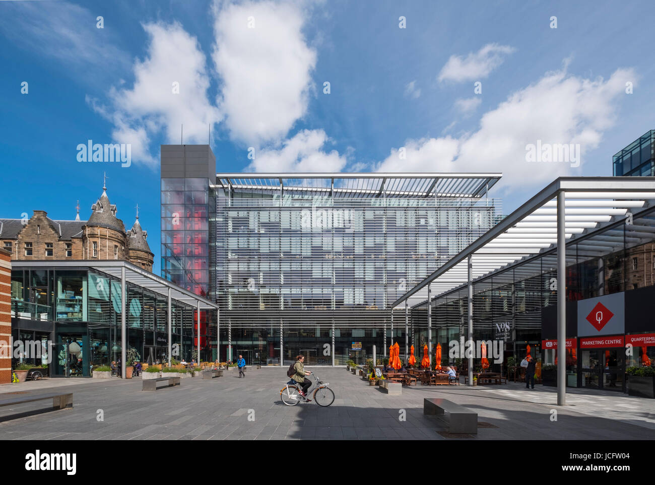 View of restaurants and bars at new Quartermile luxury residential ...