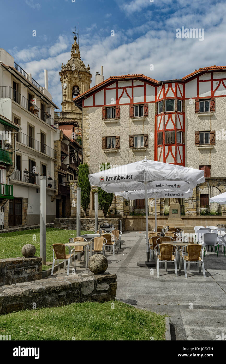 Hondarribia, Basque Country, Bishop Square, Fuenterrabia, Spain Stock ...