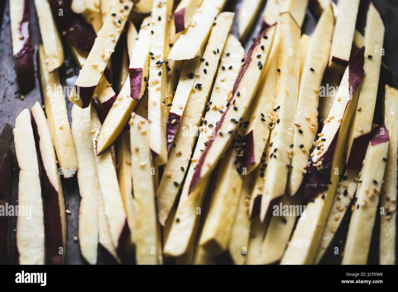 japanese sweet potato fries and wasabi aioli Stock Photo - Alamy
