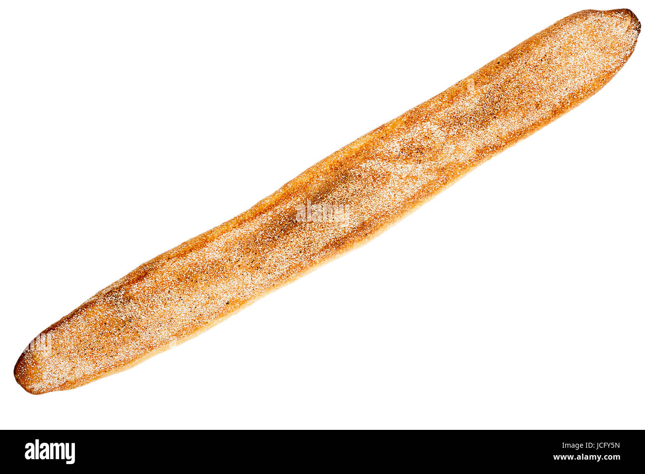 Bottom of long loaf isolated on white background Stock Photo - Alamy