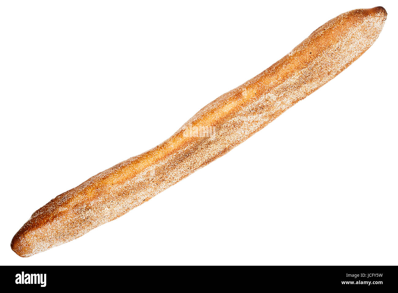 Bottom of long loaf isolated on white background Stock Photo - Alamy