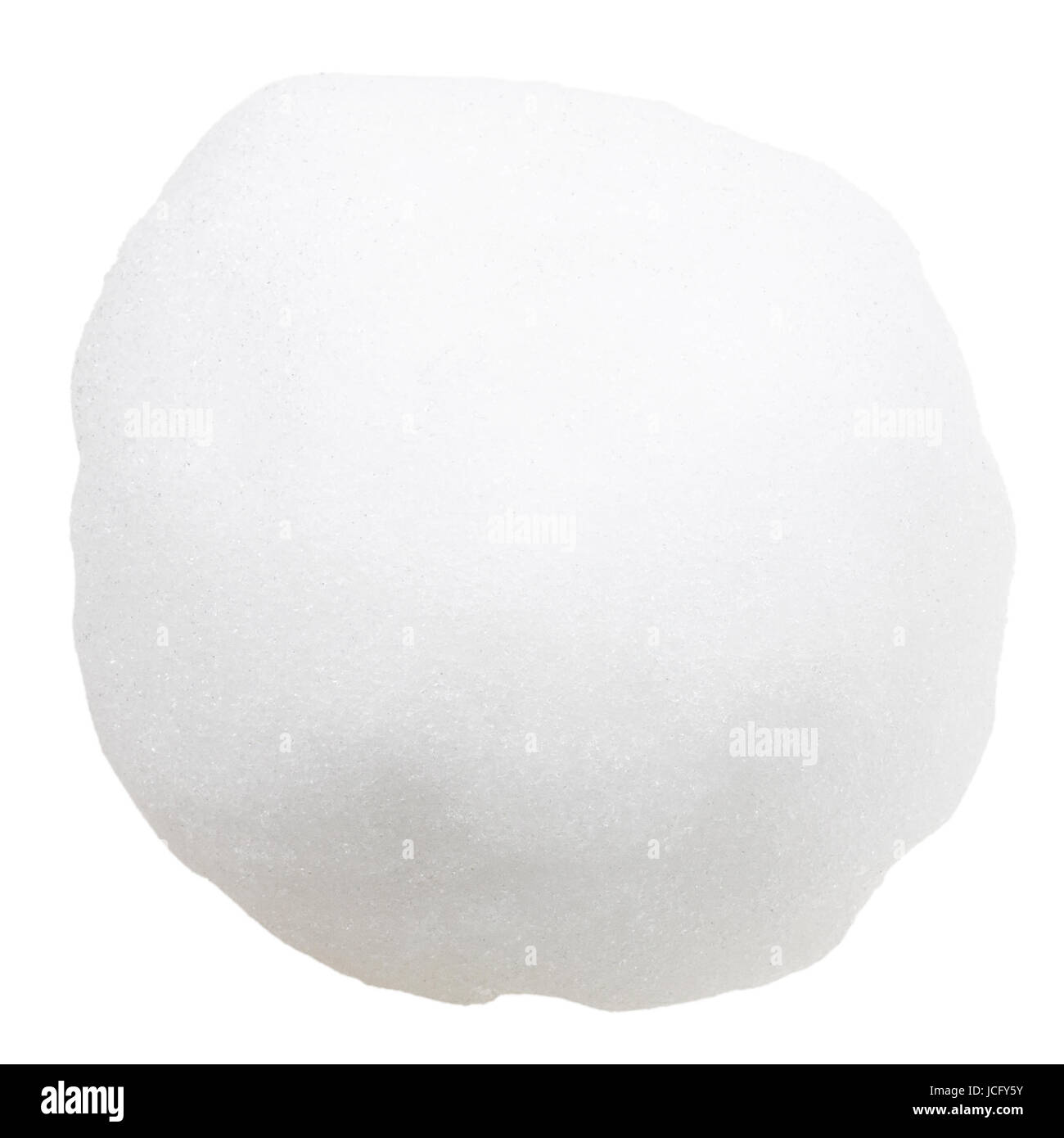 Snowball or hailstone isolated on a white background Stock Photo - Alamy