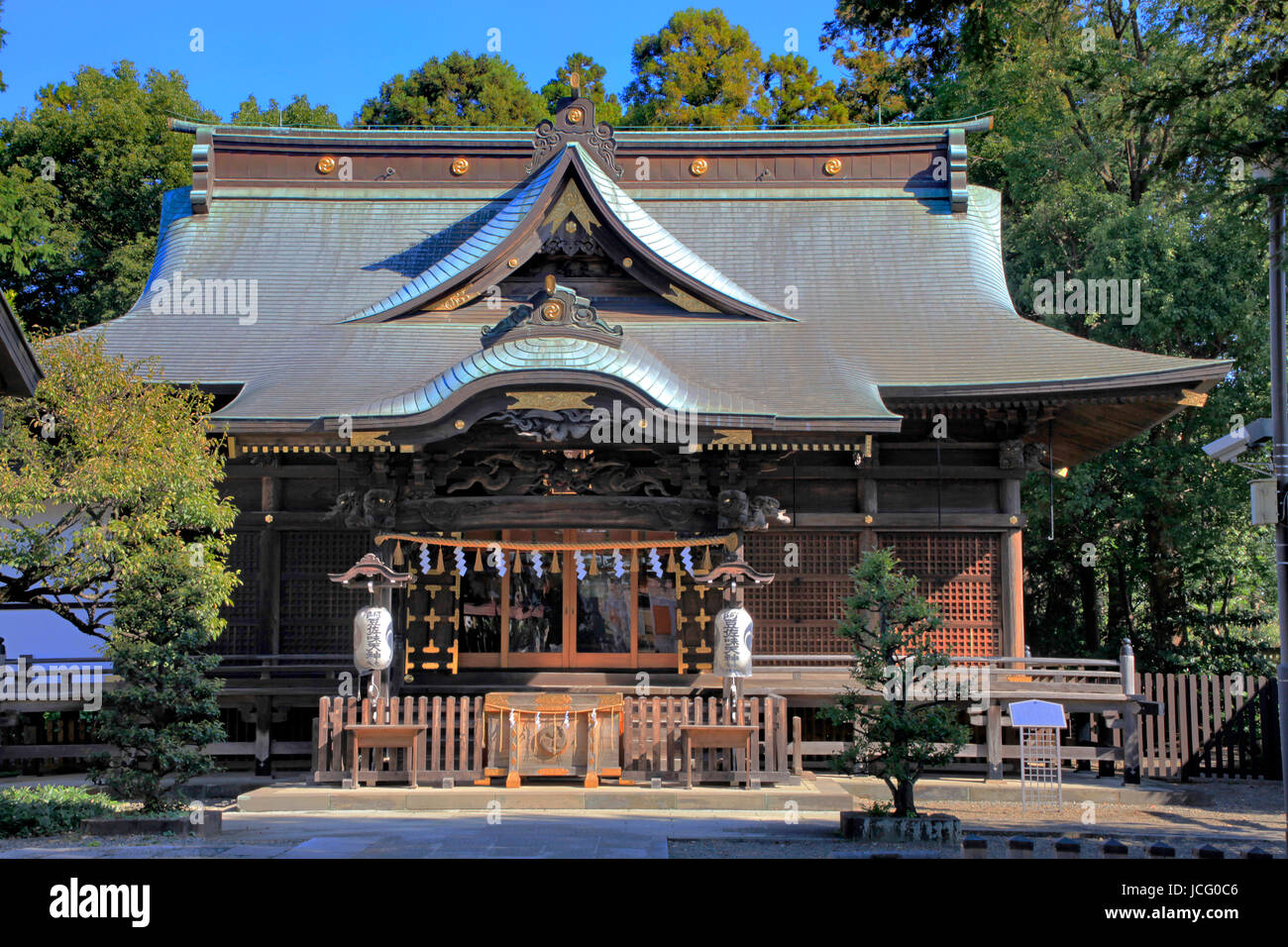 Azusami-Tenjin-sha Shinto Shrine in Tachikawa city Tokyo Japan Stock ...