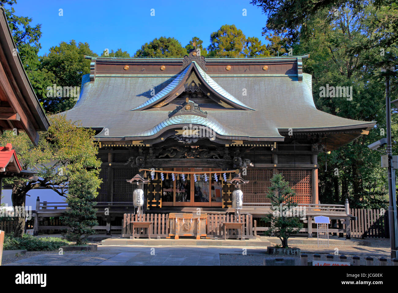 Azusami-Tenjin-sha Shinto Shrine in Tachikawa city Tokyo Japan Stock ...