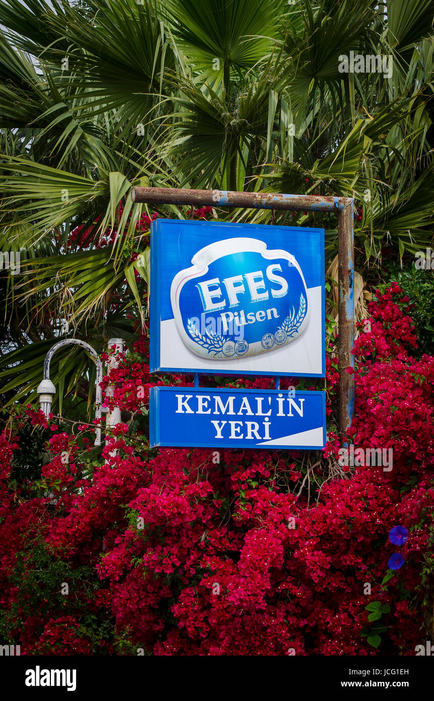 Sign outside a bar in Nicolsia, Cyprus Stock Photo - Alamy