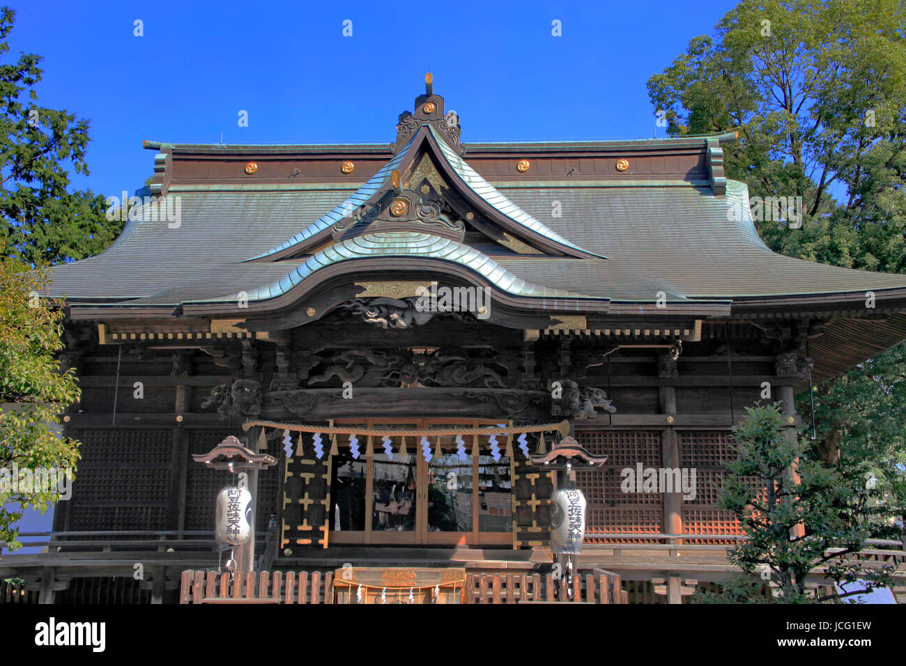 Azusami-Tenjin-sha Shinto Shrine in Tachikawa city Tokyo Japan Stock ...