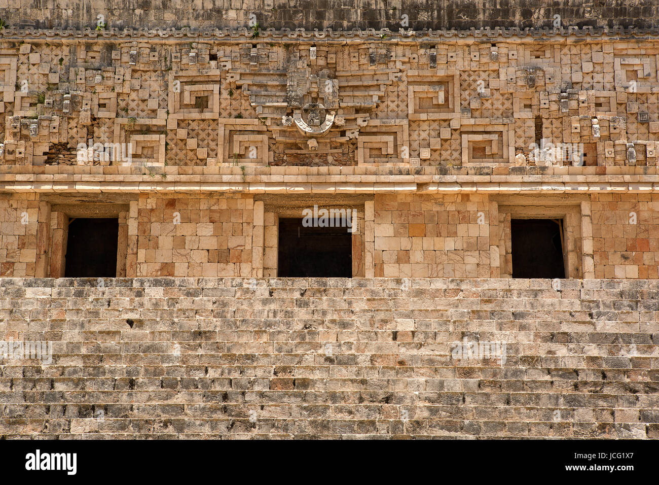 ancient Mayan building construction details Stock Photo - Alamy