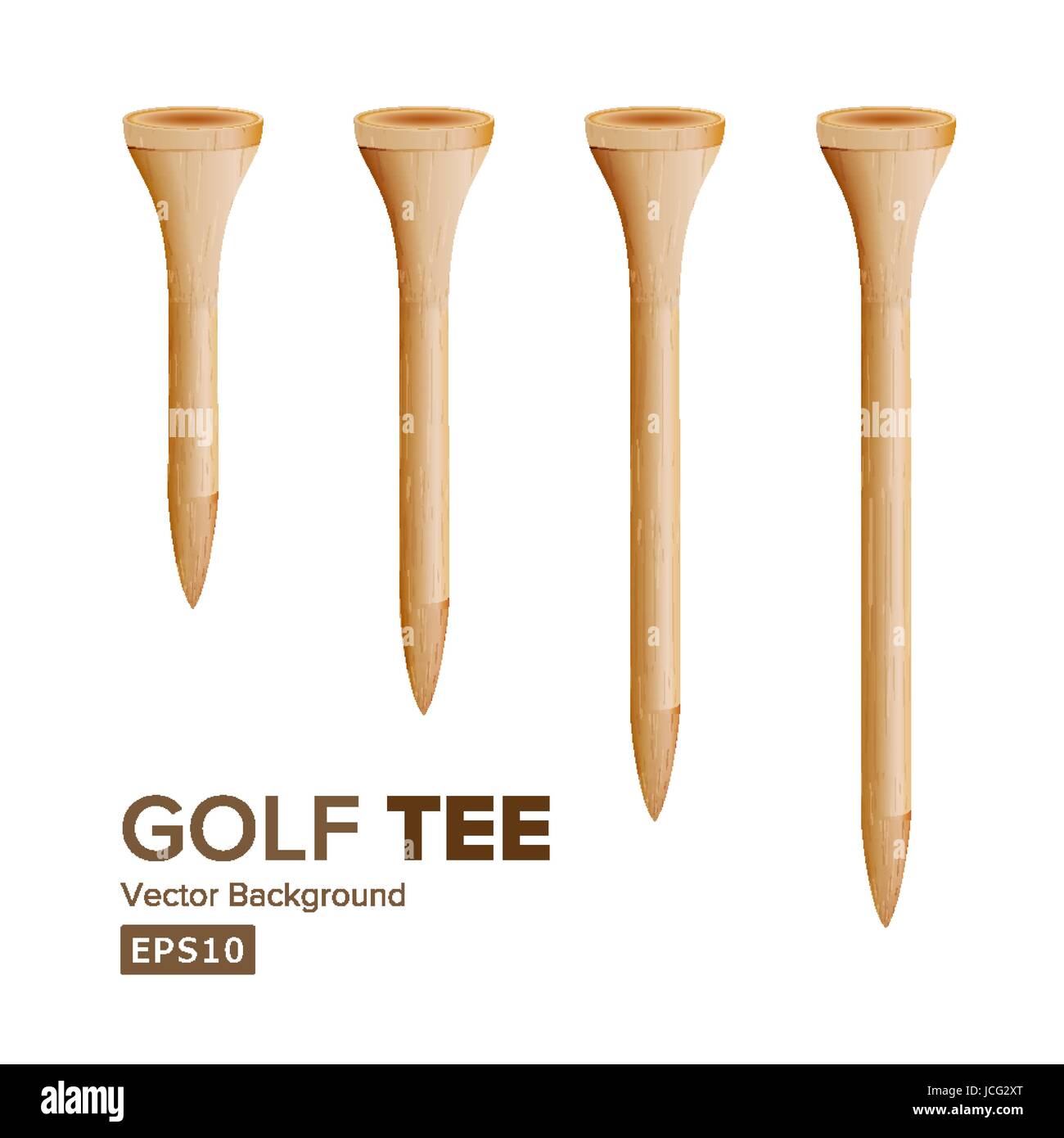Wooden golf tees Stock Vector Images - Alamy