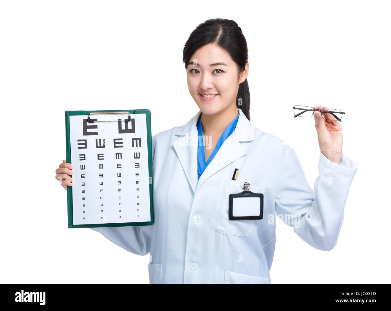 Asian doctor eye test chart hi-res stock photography and images - Alamy