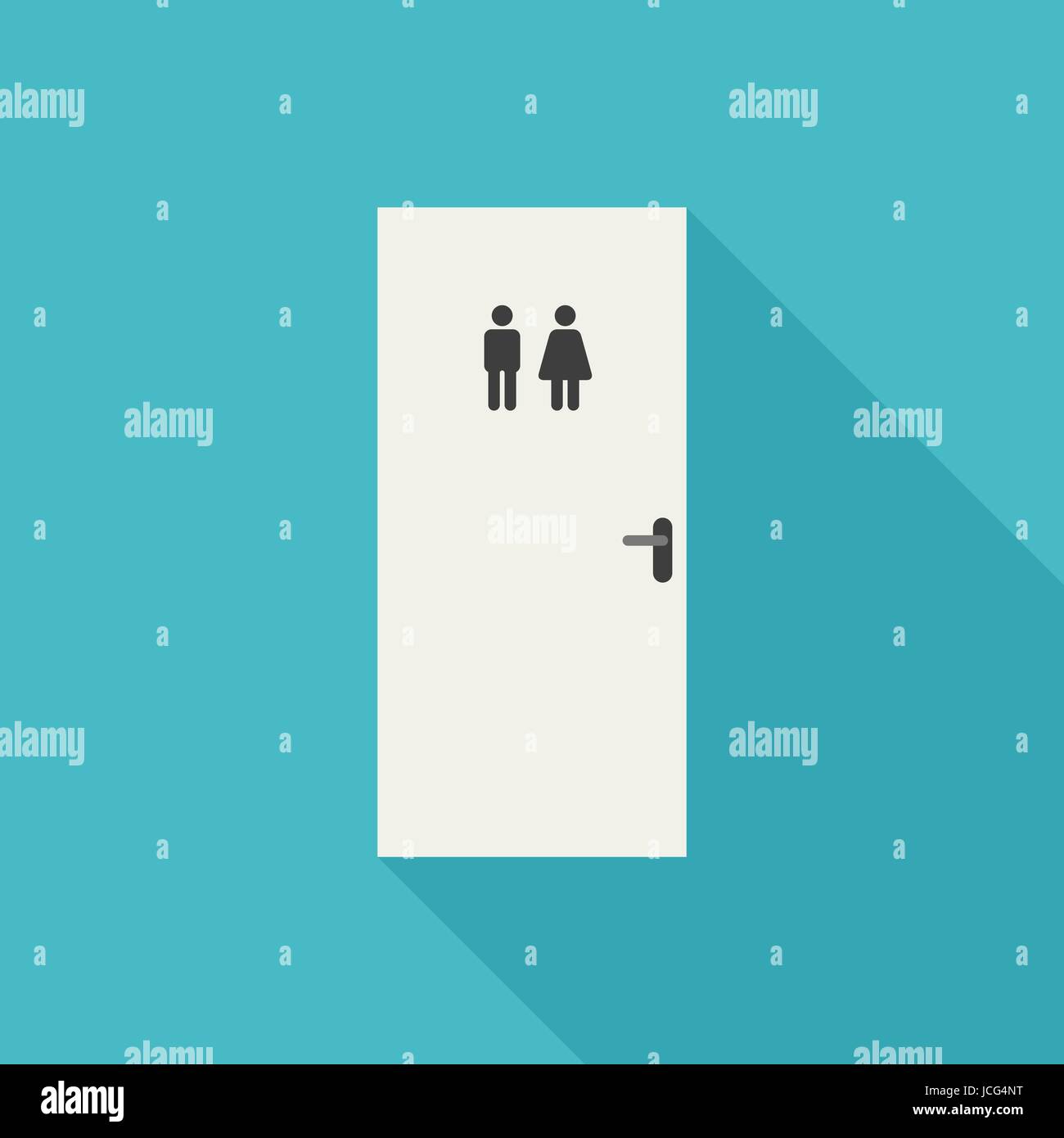 Bathroom door Stock Vector Images - Alamy