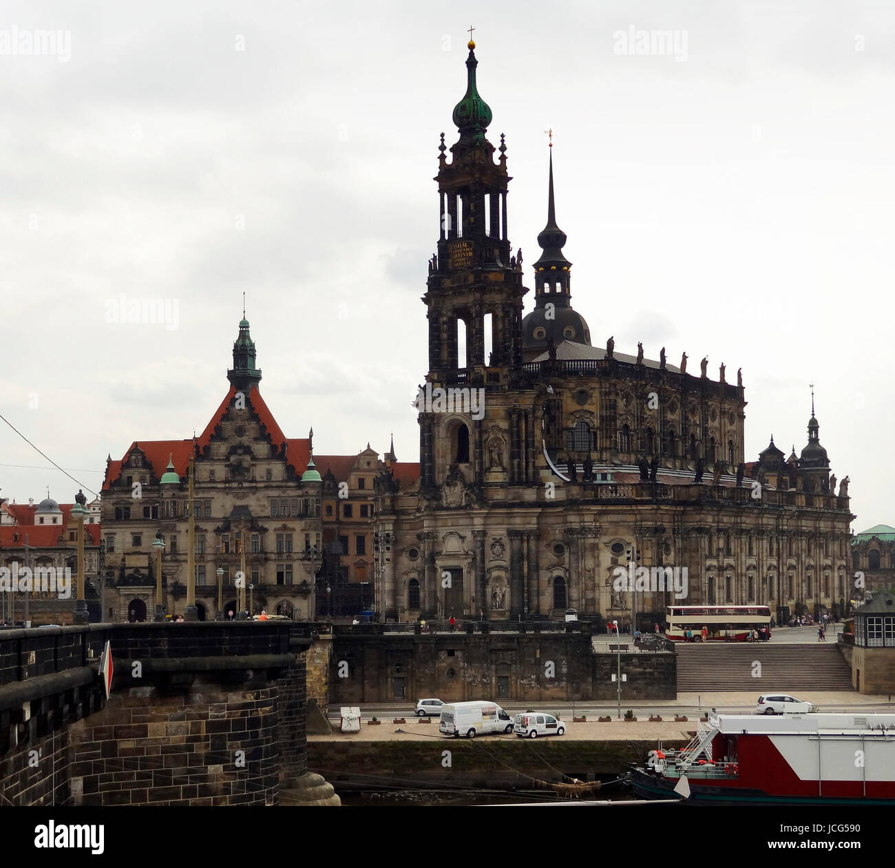 city view of Dresden in the Free State of Saxony (Germany Stock Photo ...