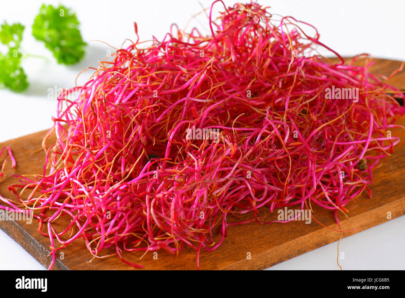 Raw food - Red beet sprouts Stock Photo - Alamy