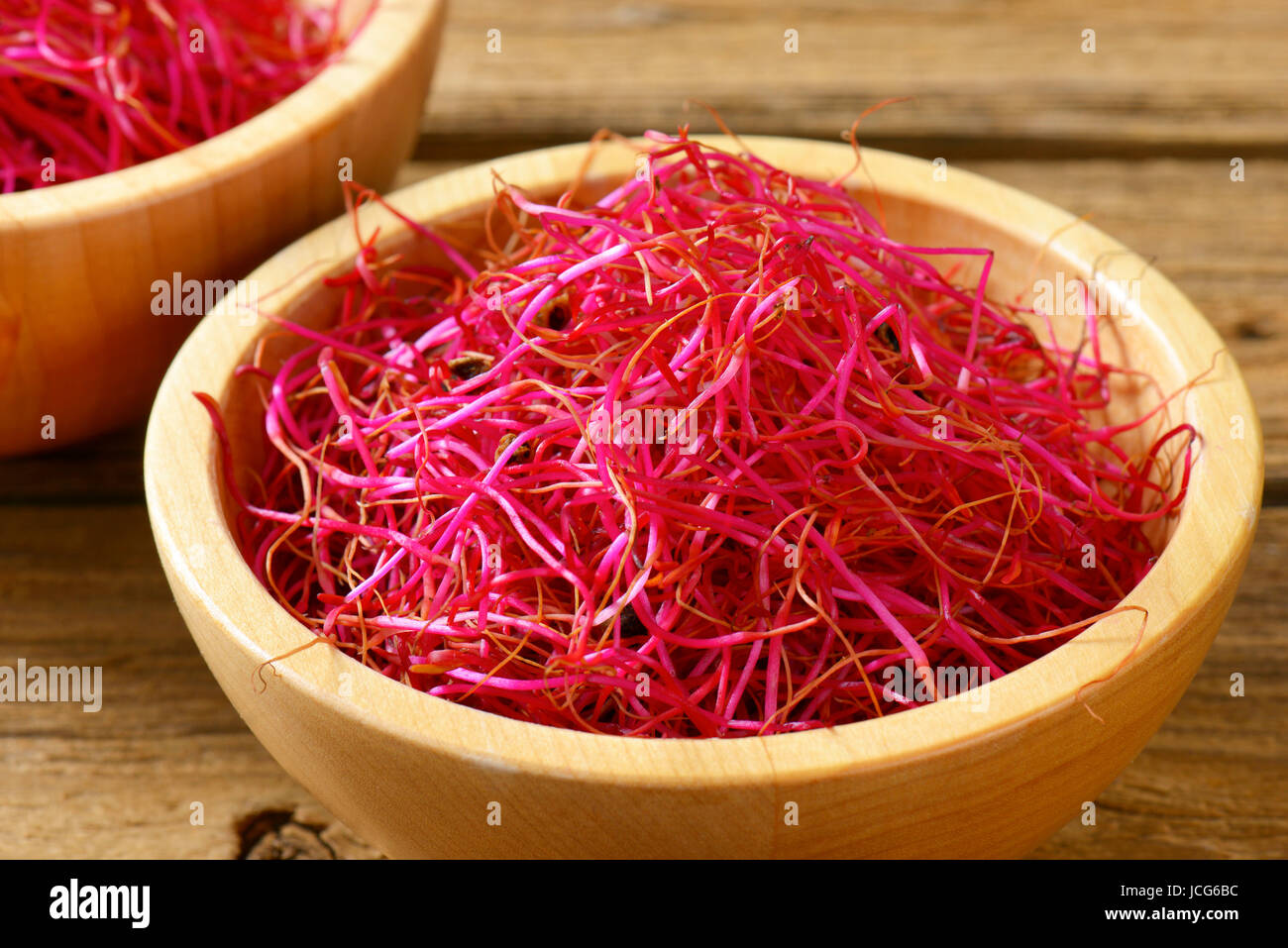 Raw food - Red beet sprouts Stock Photo - Alamy