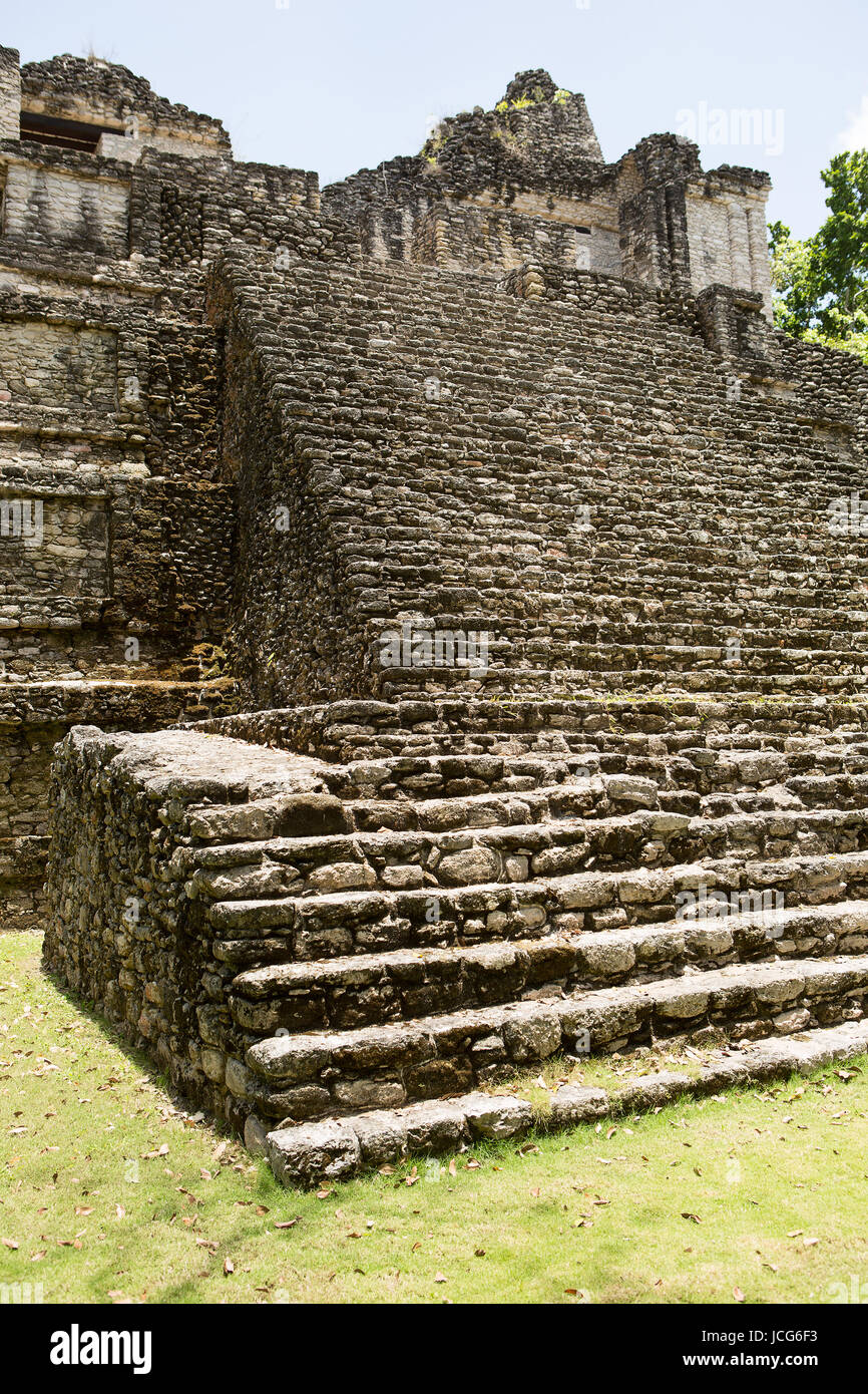 ancient stone stairs of a Mayan pyramid Stock Photo - Alamy