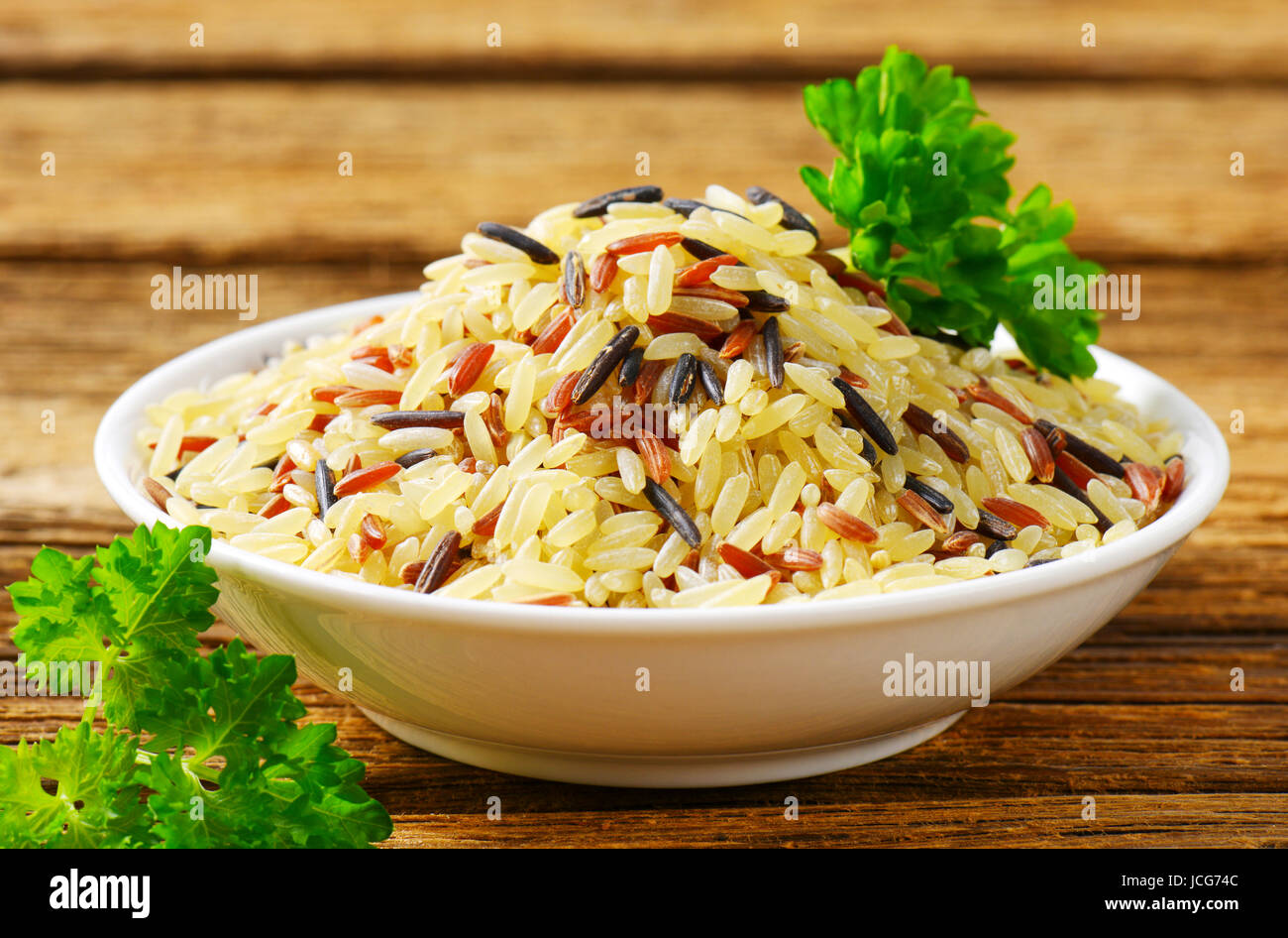 Long grain and wild rice mix Stock Photo - Alamy