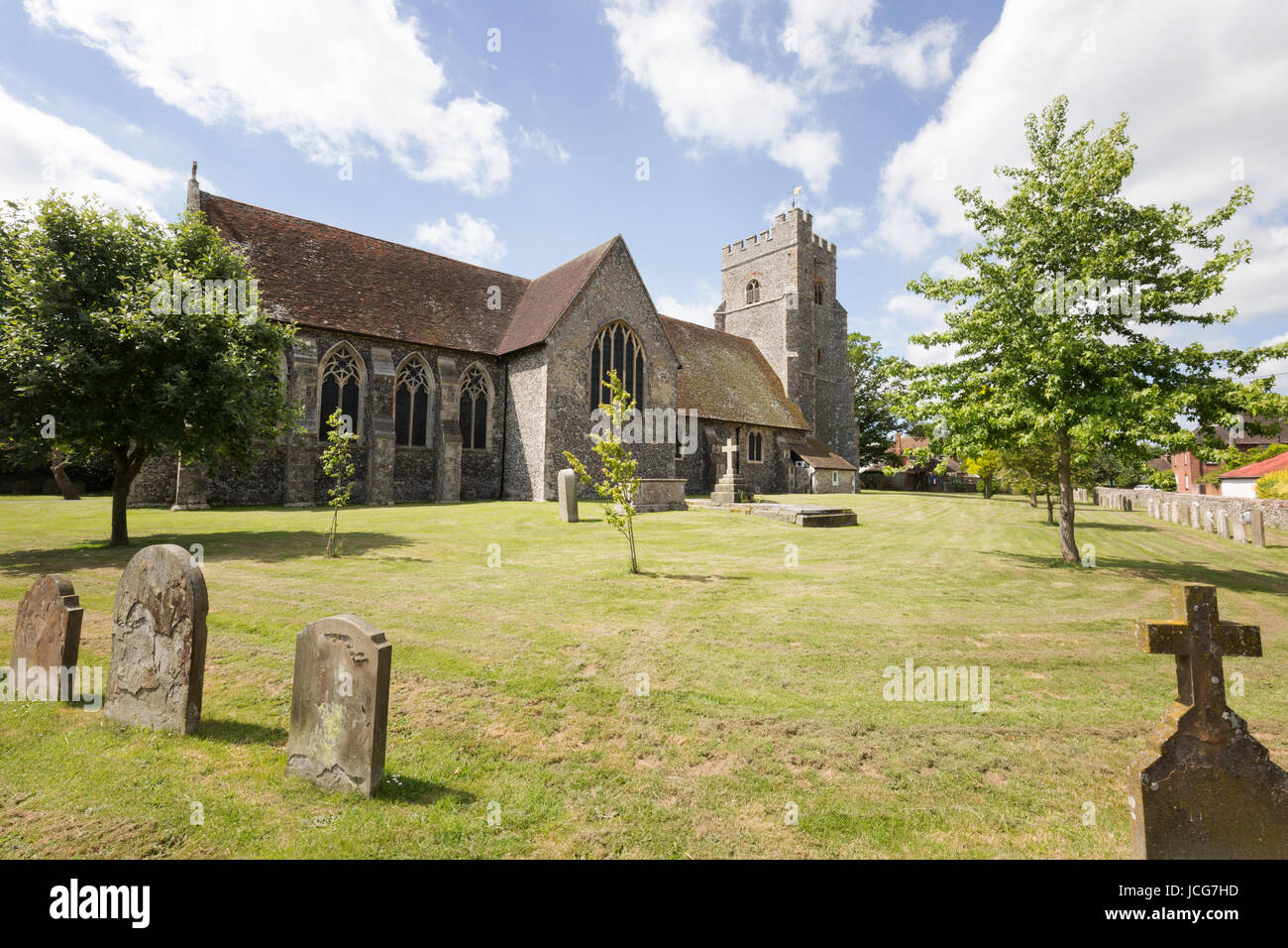 Village church UK - St Marys Church, Chartham village, Kent England UK ...